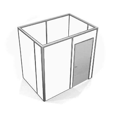 8'x5' ADA Dressing Room - Right Swinging Door – Privee Designs